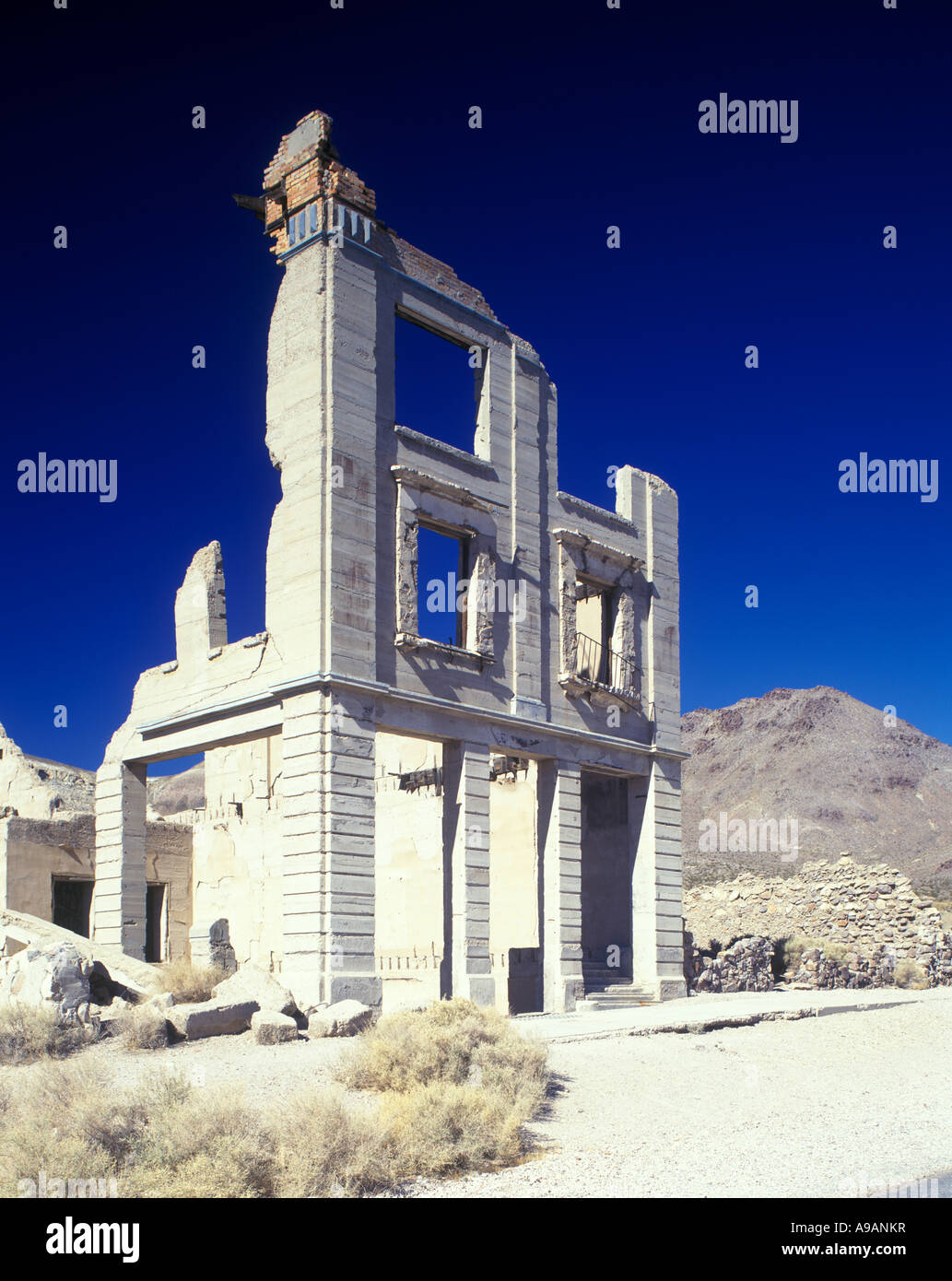 COOK AND COMPANY BANK BUILDING RUINS RHYOLITE GHOST TOWN NYE COUNTY ...
