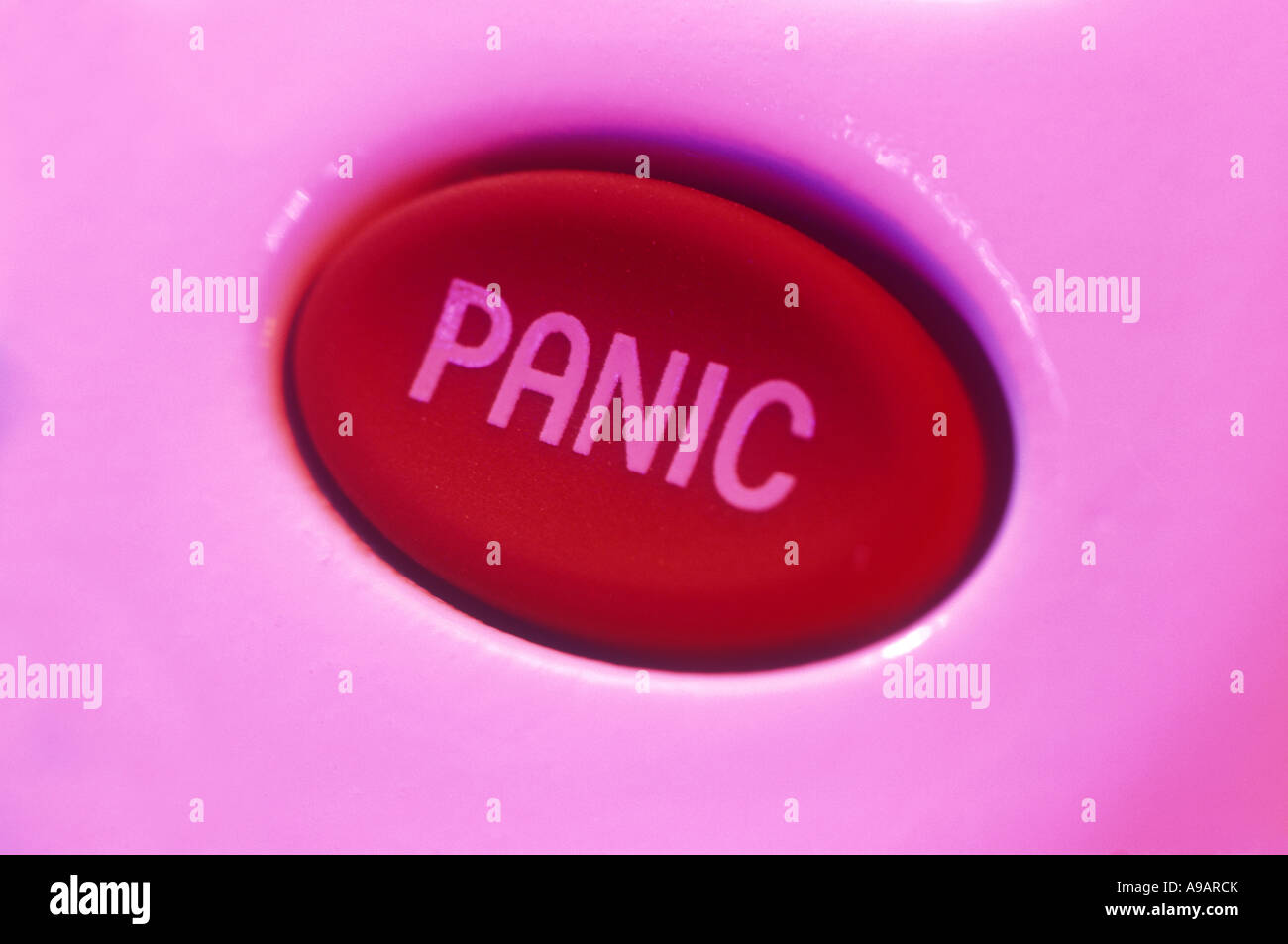 RED PANIC BUTTON Stock Photo - Alamy