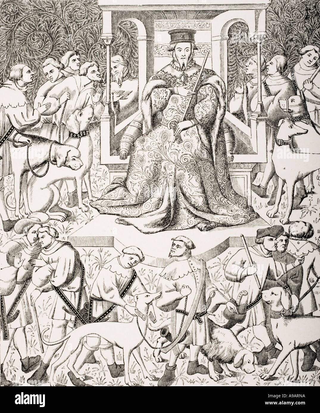 Medieval hunting art hi-res stock photography and images - Alamy