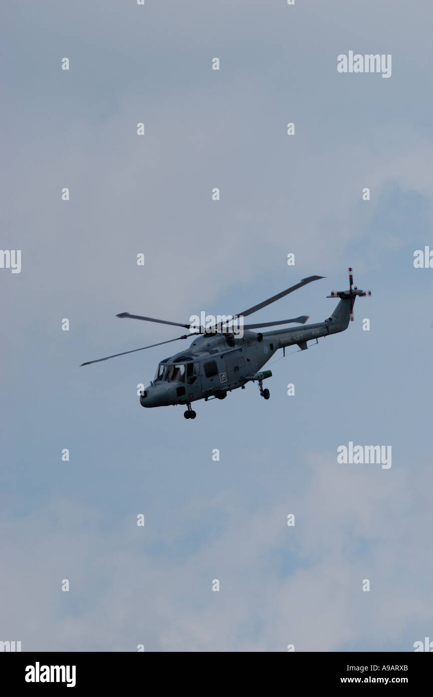 Royal Navy Black Cats Lynx Helicopter Display Team Stock Photo - Alamy