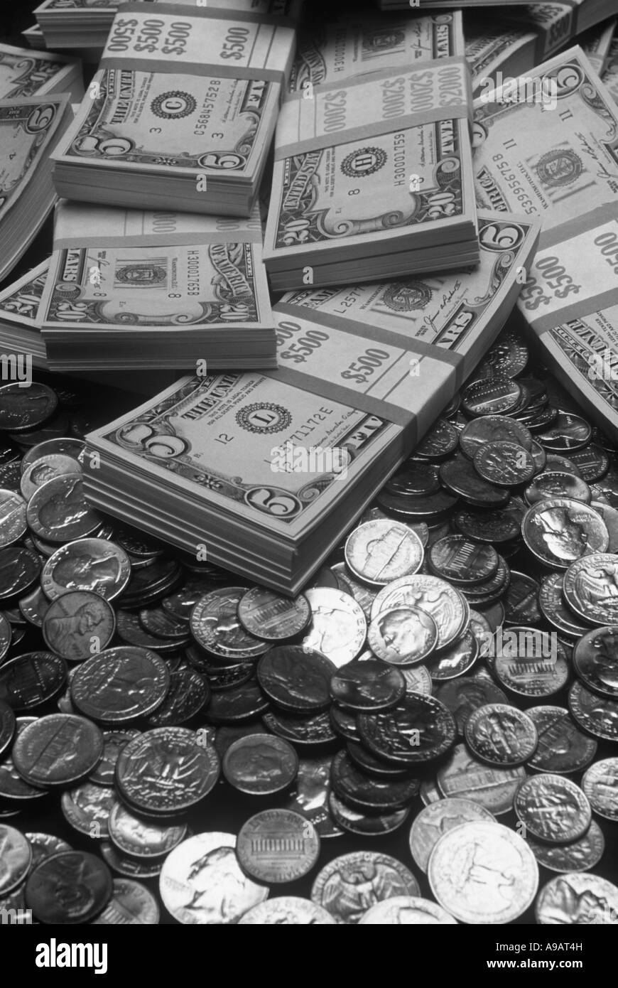 Bank notes Black and White Stock Photos & Images - Alamy
