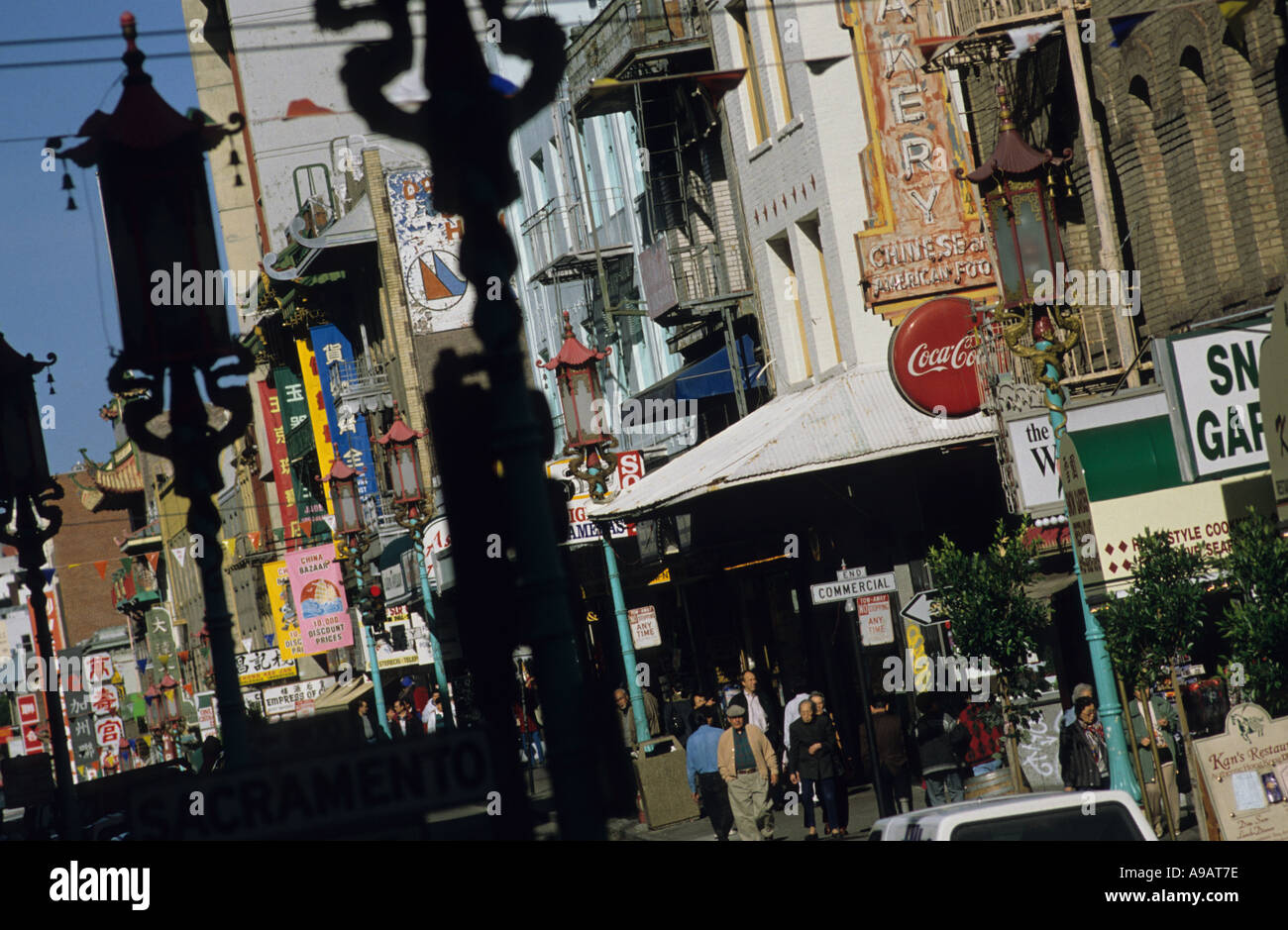 sf San Francisco chinatown china town Stock Photo - Alamy