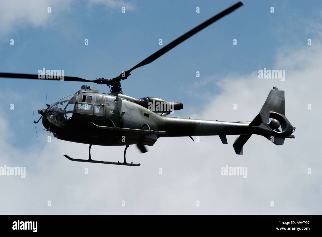 Army Air Corps Gazelle - The Blue Eagles Display Team Stock Photo - Alamy