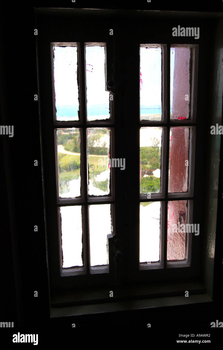 light house window Stock Photo - Alamy
