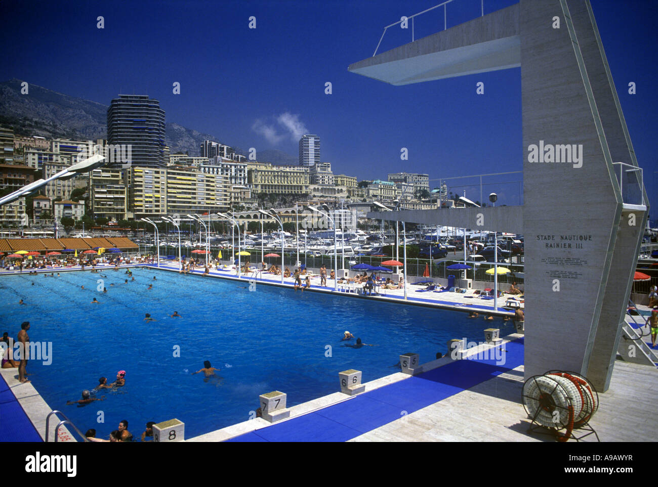 QUAI ALBERT SWIMMING POOL MONTE CARLO SKYLINE PRINCIPALITY OF MONACO ...