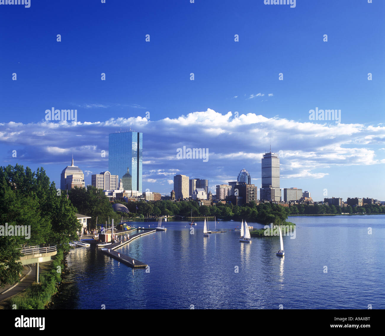 BACK BAY SKYLINE BOSTON MASSACHUSETTS USA Stock Photo - Alamy