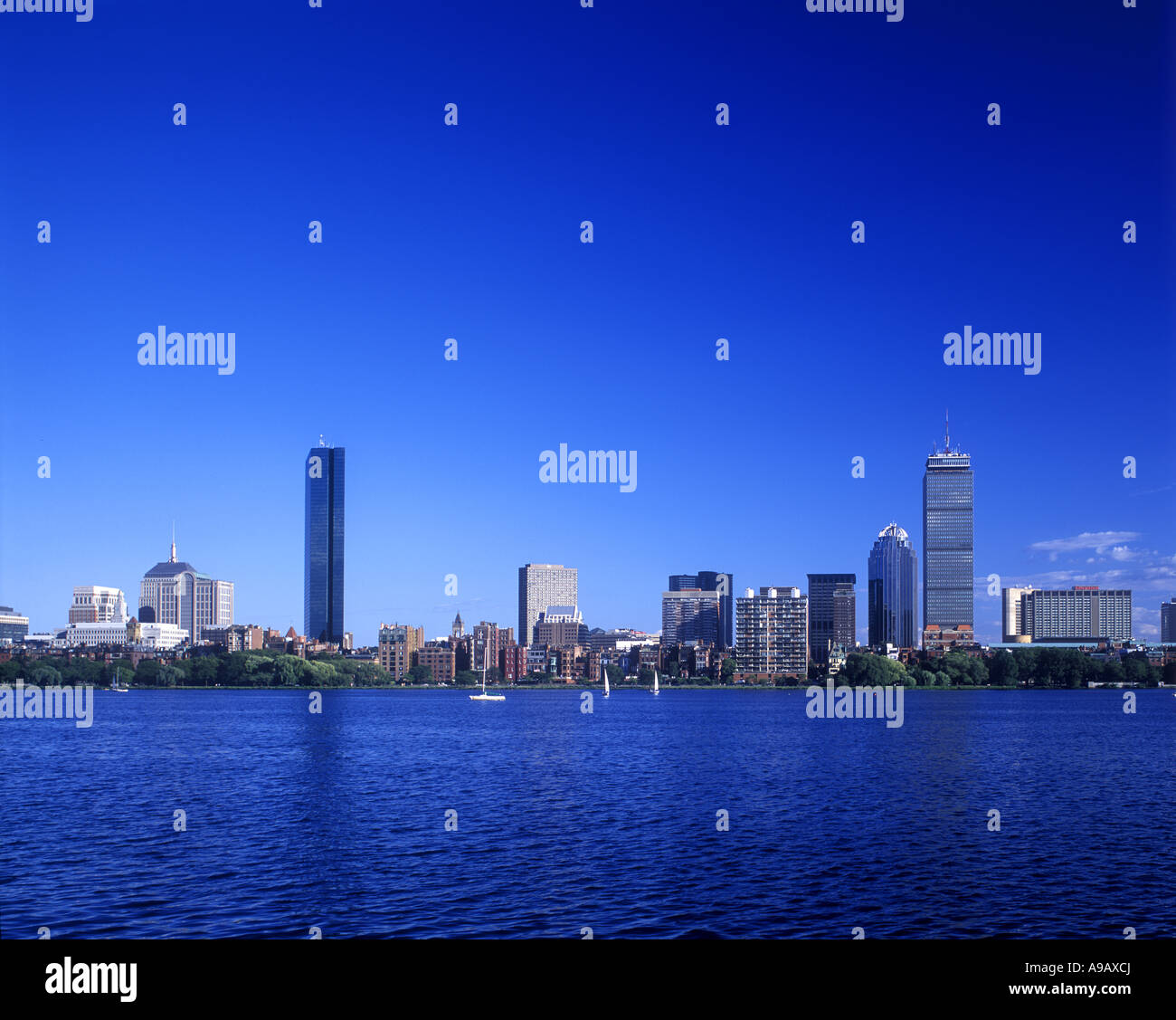 BACK BAY SKYLINE BOSTON MASSACHUSETTS USA Stock Photo - Alamy