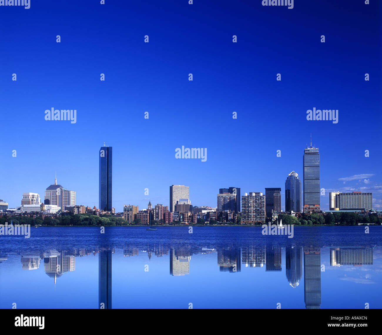 BACK BAY SKYLINE BOSTON MASSACHUSETTS USA Stock Photo - Alamy