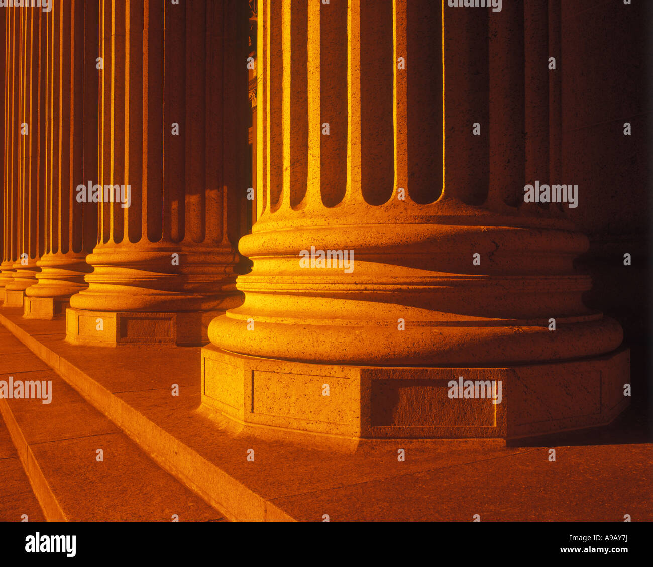 STONE COLUMNS NEW YORK CITY USA Stock Photo - Alamy