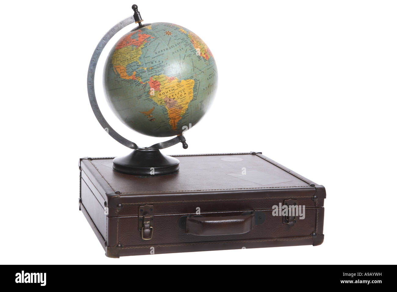 Suitcase briefcase icon outline Cut Out Stock Images & Pictures - Alamy