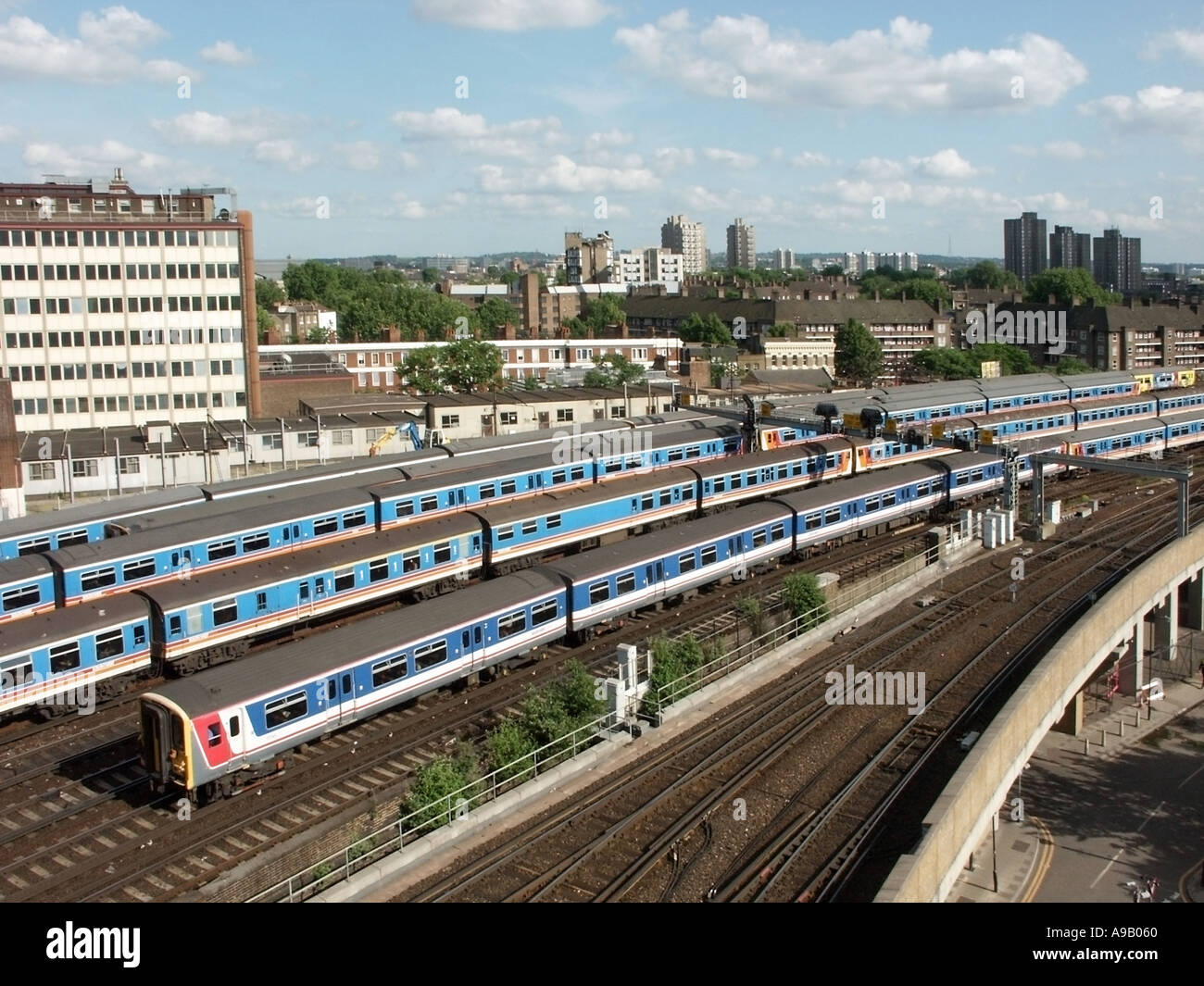 London suburban train services Stock Photo - Alamy