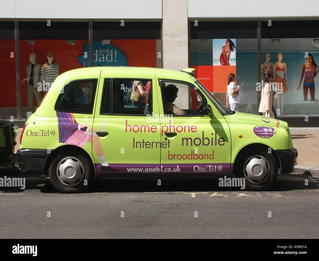 Oxford Street London colourful advertising design on standard London ...