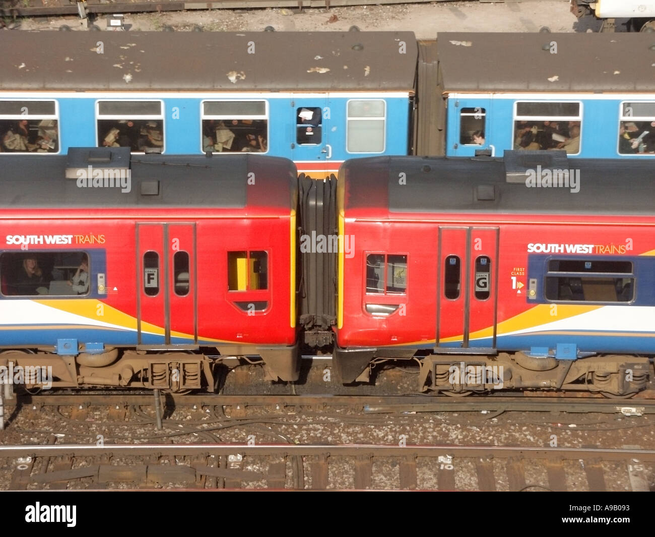 London suburban train services Stock Photo - Alamy