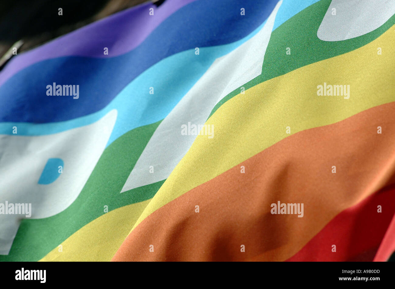 detail of a peace flag Stock Photo - Alamy