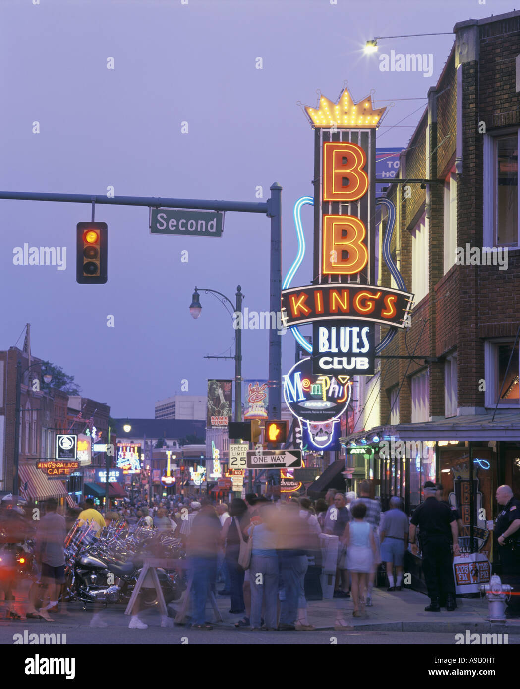 BB KING’S BLUES CLUB SIGN BEALE STREET MEMPHIS TENNESSEE USA Stock ...