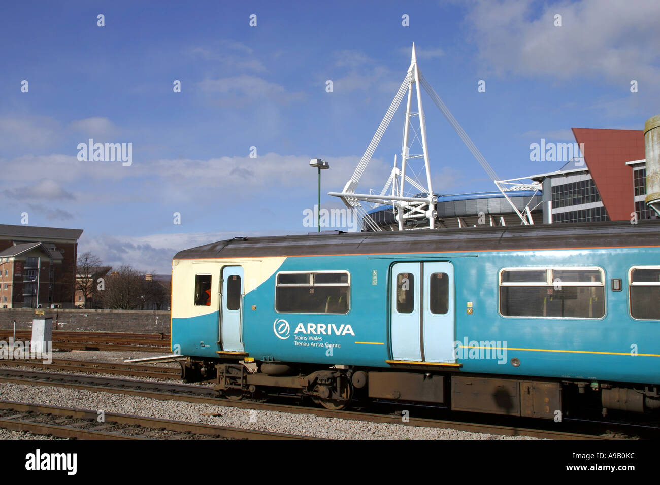 Arriva Train Cardiff Central Station South Wales Stock Photo - Alamy