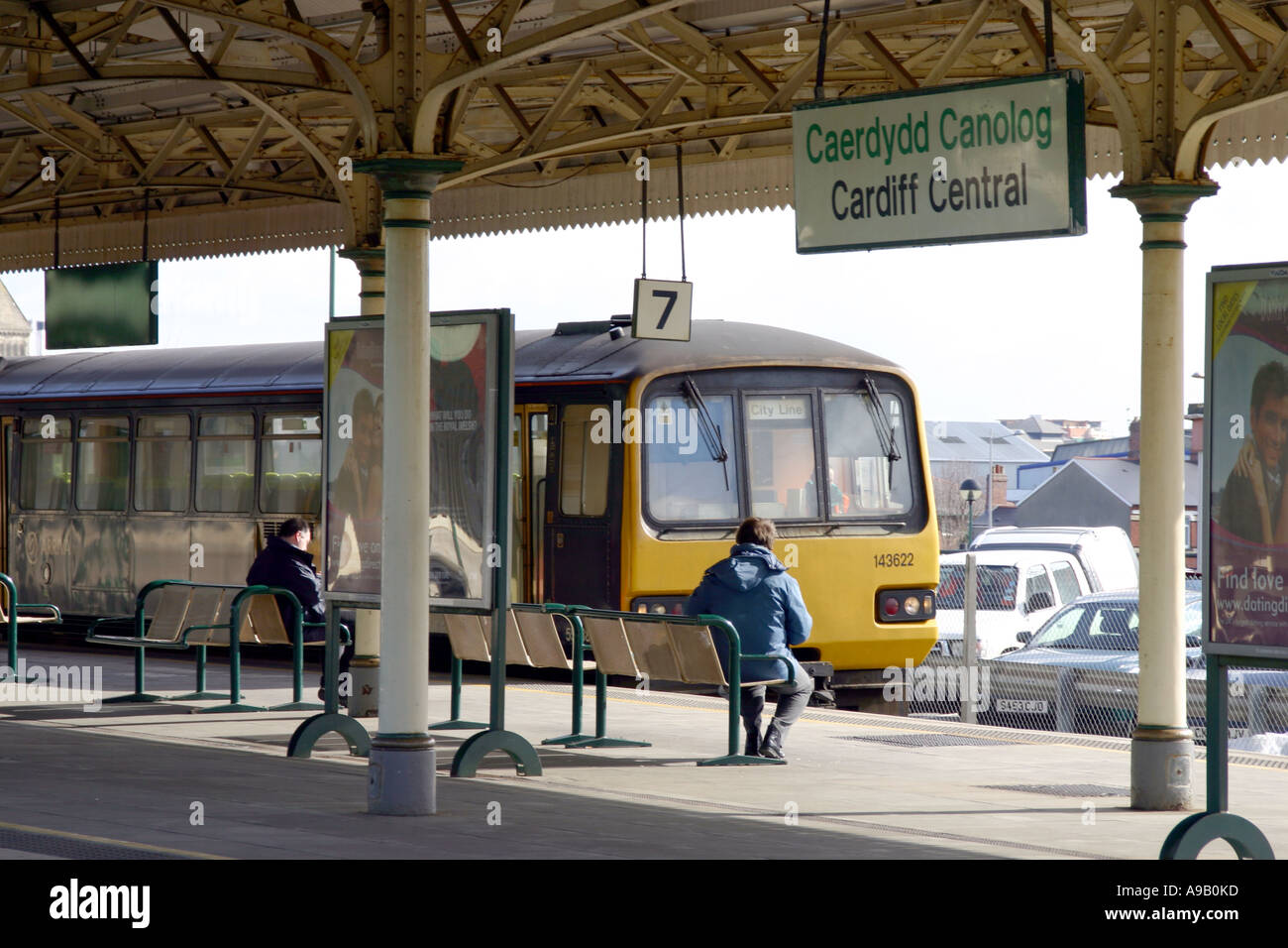 Arriva Train at Platform Cardiff Central Station South Wales Stock ...
