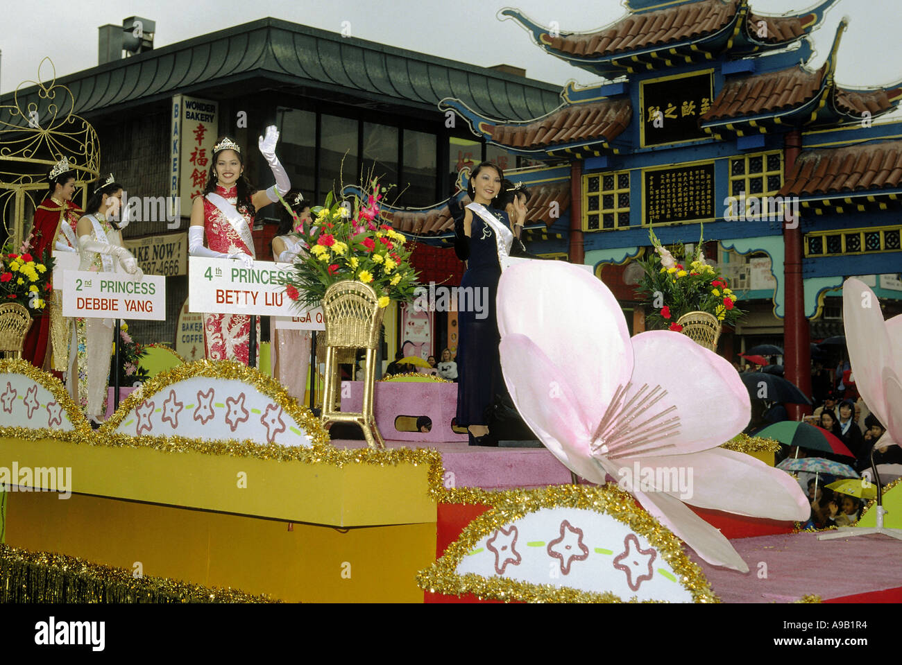 Float with visiting beauty queens participating in the Chinese New Year ...