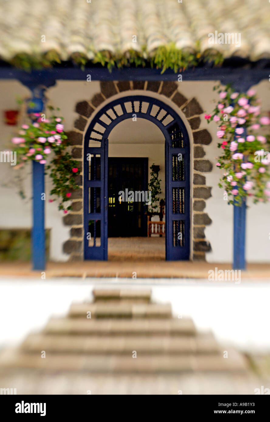 Ecuador Hacienda Zuleta in the Andes Mountain Range Exterior ...