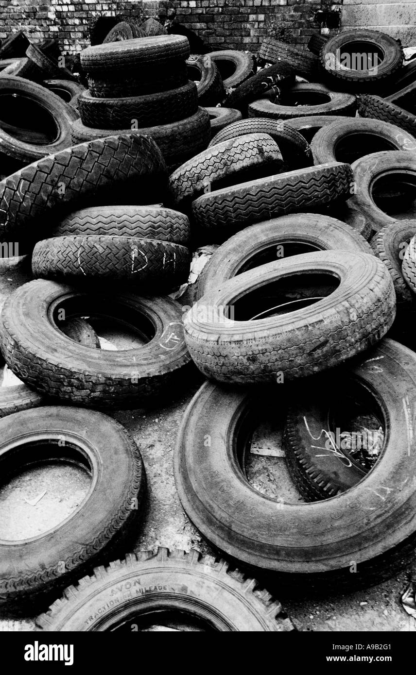 Car tyres old car tyres hi-res stock photography and images - Alamy