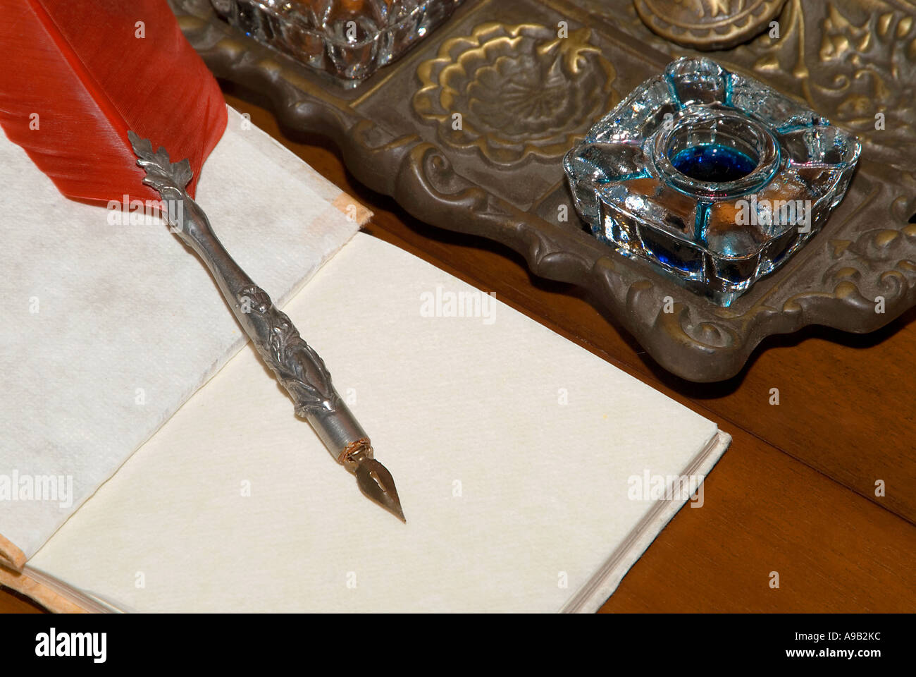 Vintage letters ink well hi-res stock photography and images - Alamy