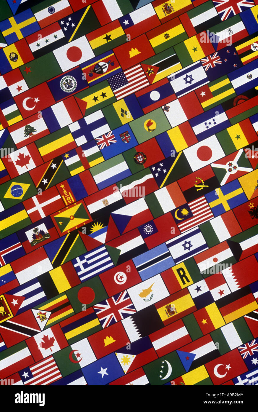 Multi coloured flags hi-res stock photography and images - Alamy