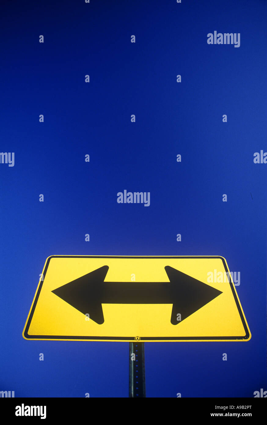 Yellow road junction sign hi-res stock photography and images - Alamy