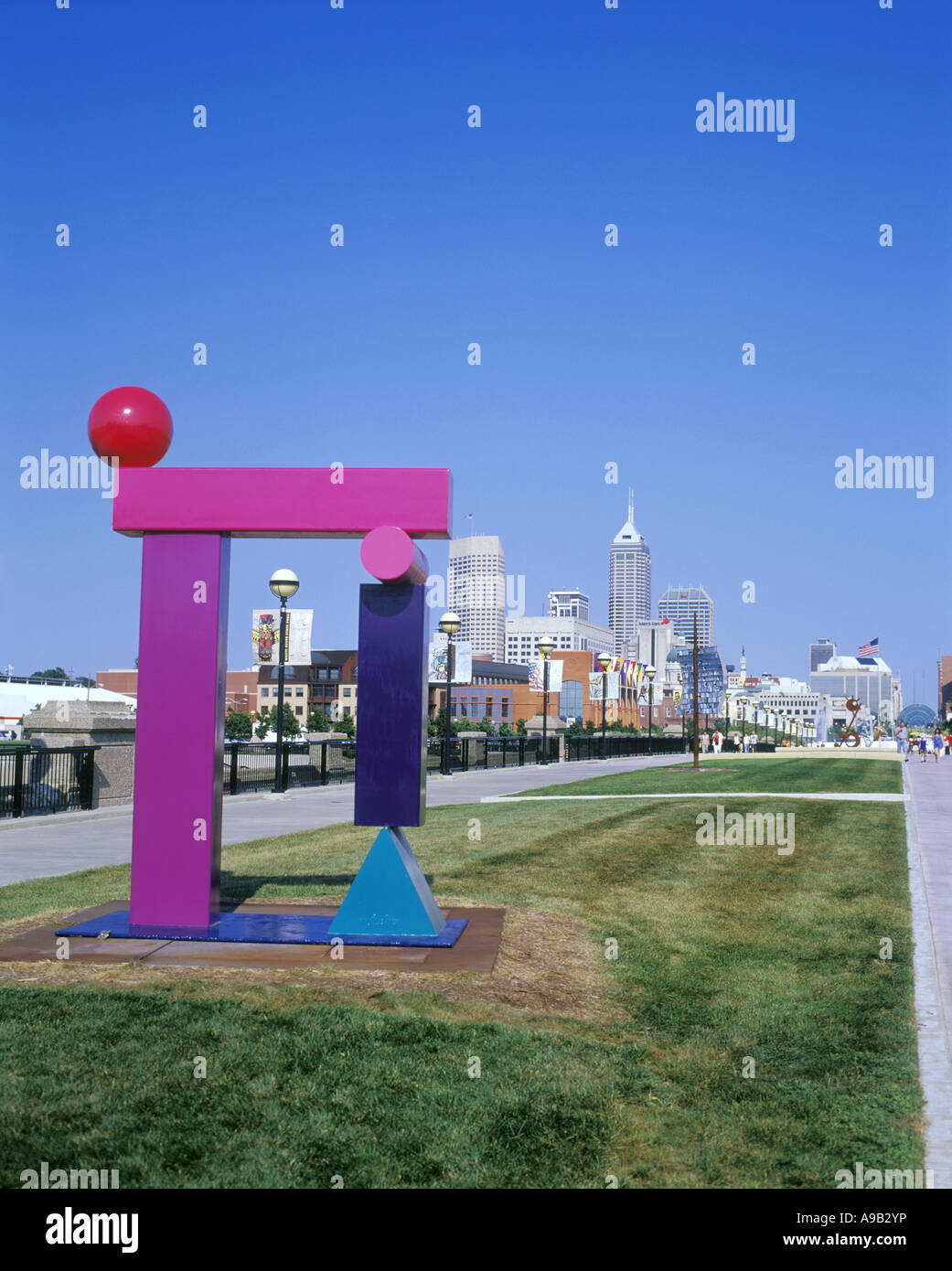 SCULPTURES WHITE RIVER STATE PARK INDIANAPOLIS INDIANA USA Stock Photo ...