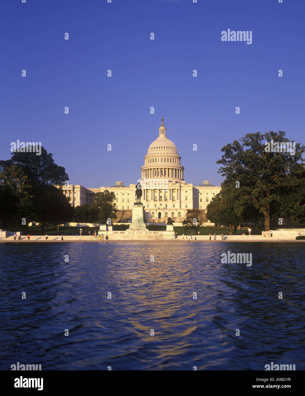 UNITED STATES CAPITOL BUILDING REFLECTING POOL WASHINGTON DC USA Stock ...
