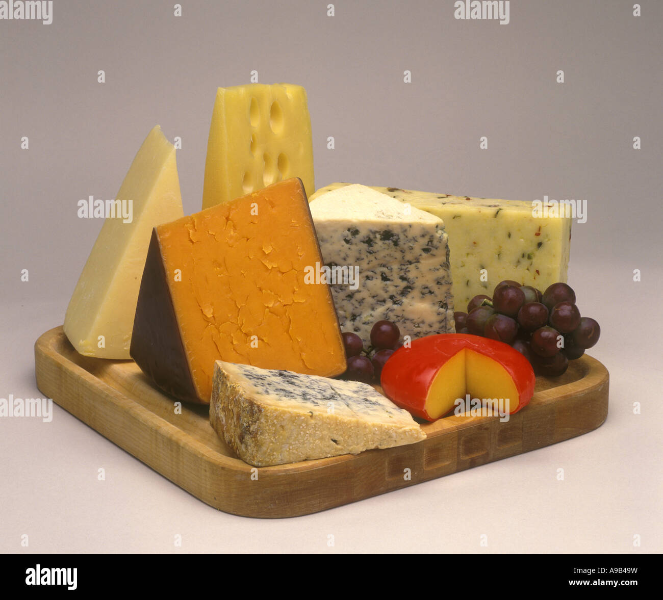 GROUP OF DIFFERENT CHEESES Stock Photo - Alamy