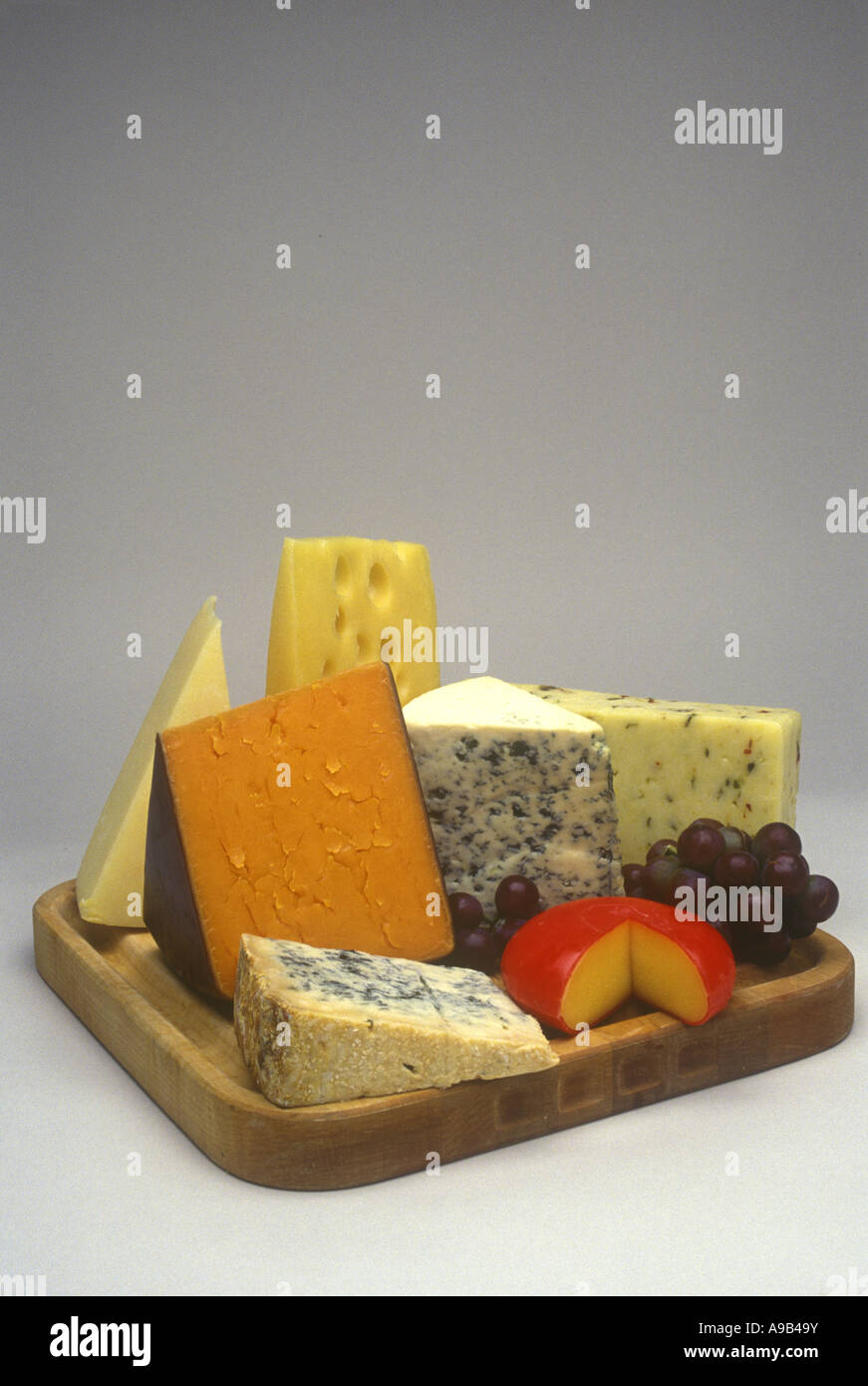 GROUP OF DIFFERENT CHEESES Stock Photo - Alamy