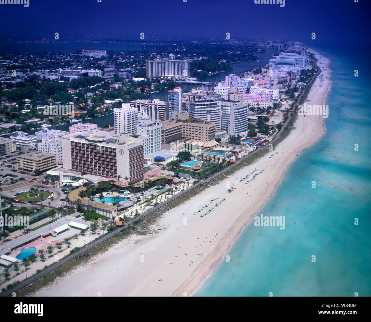 Miami beach aerial hi-res stock photography and images - Alamy