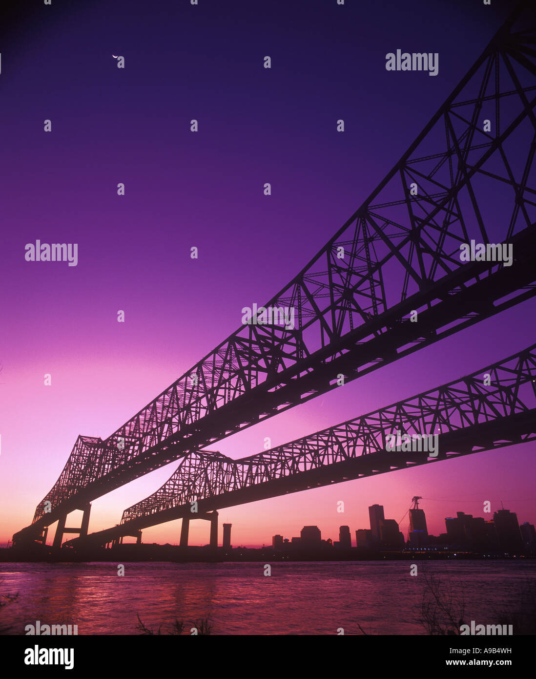 New orleans crescent city bridge bridges hi-res stock photography and ...