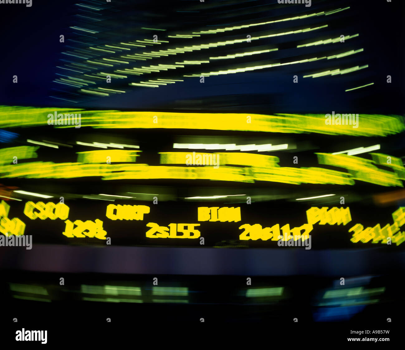 STOCK MARKET TICKER DISPLAY MANHATTAN NEW YORK CITY USA Stock Photo - Alamy