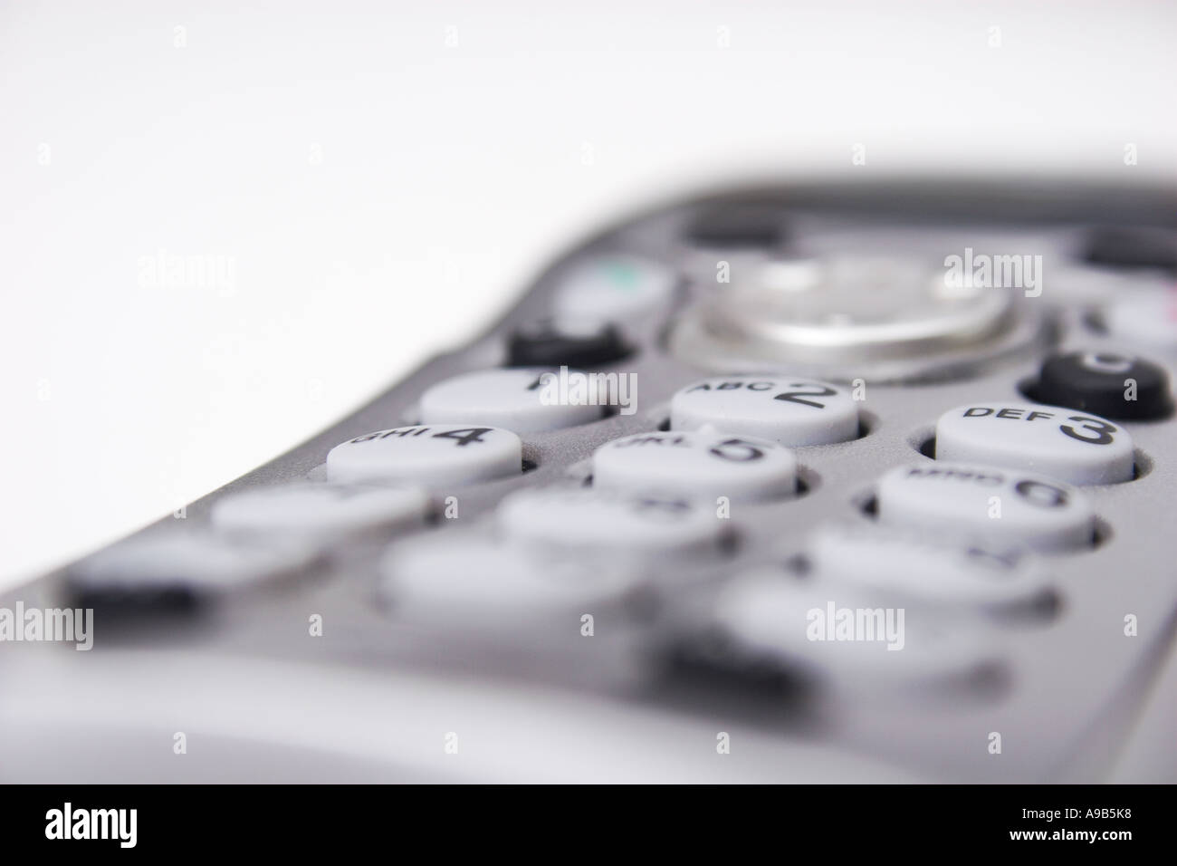 Cordless telephone on white background Stock Photo - Alamy