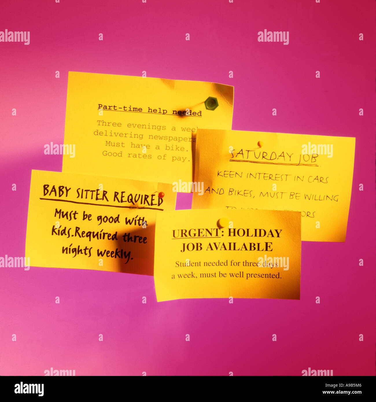 Job advert window hi-res stock photography and images - Alamy