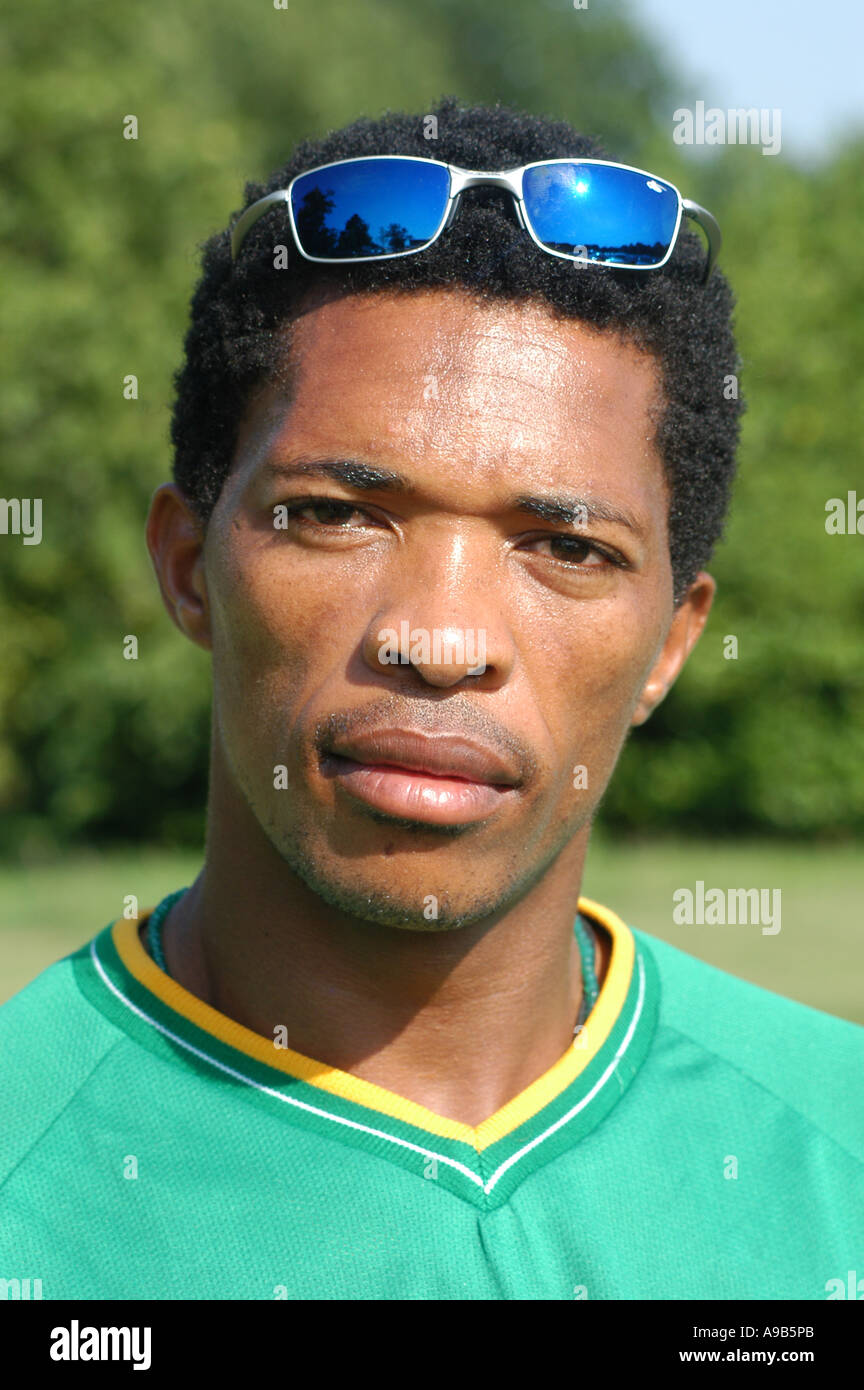 Makhaya Ntini, South African cricketer Stock Photo - Alamy