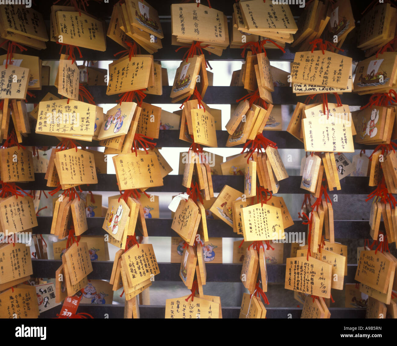 EMA PRAYER TABLETS KIYOMIZU TEMPLE KYOTO JAPAN Stock Photo - Alamy