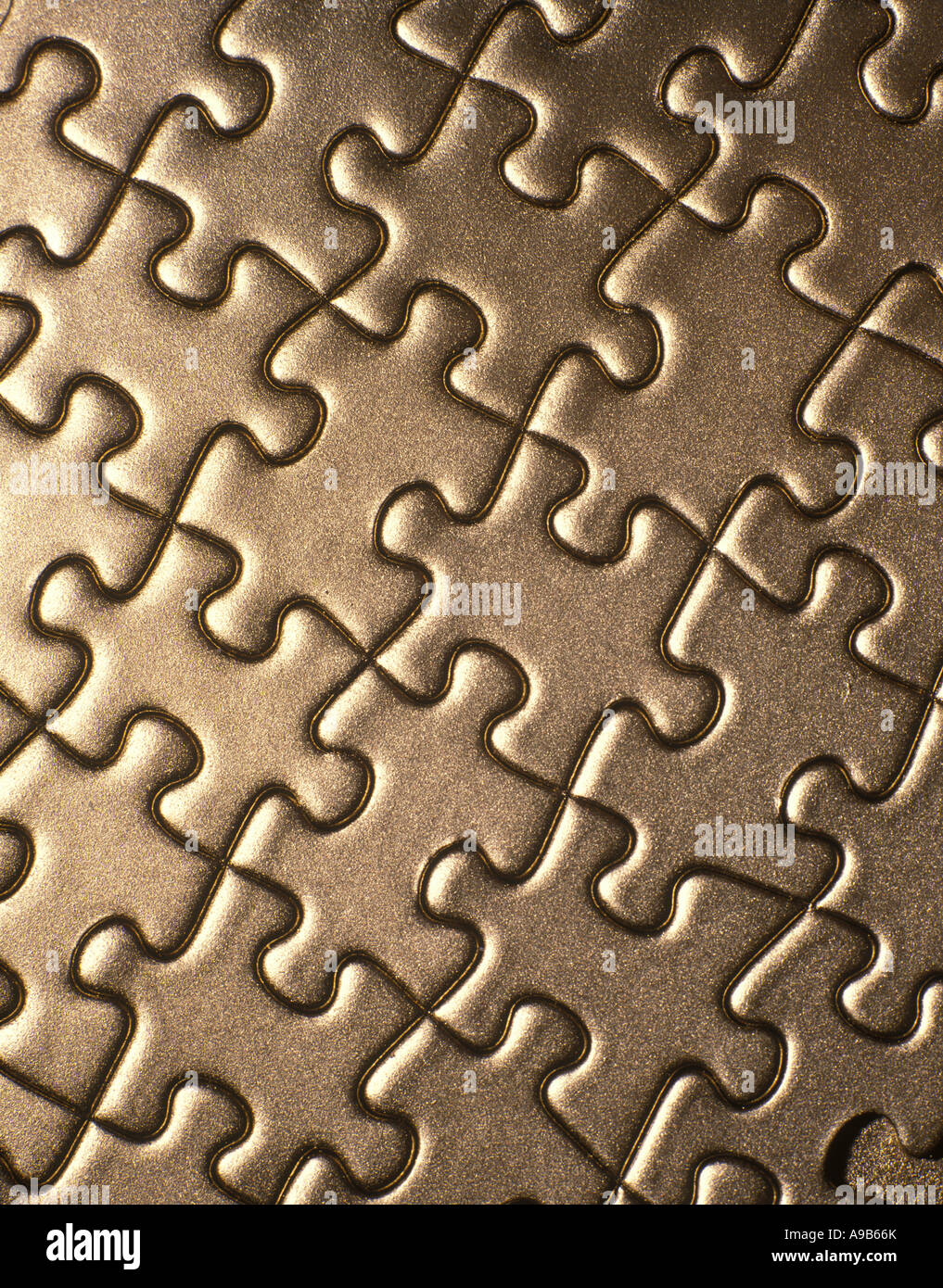 COMPLETE GOLDEN JIGSAW PUZZLE PATTERN Stock Photo - Alamy