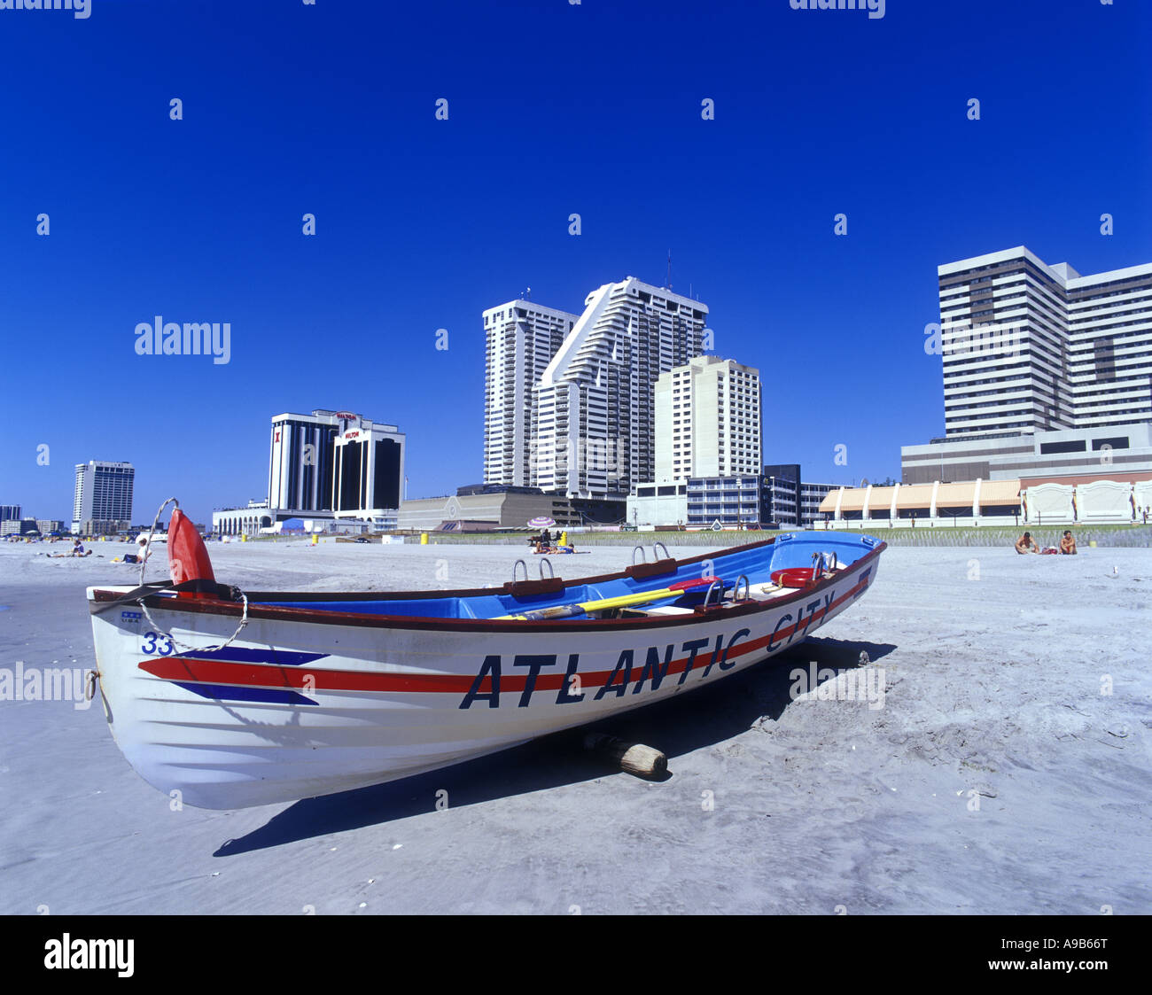 Lifeguard boat beach atlantic city hi-res stock photography and images ...