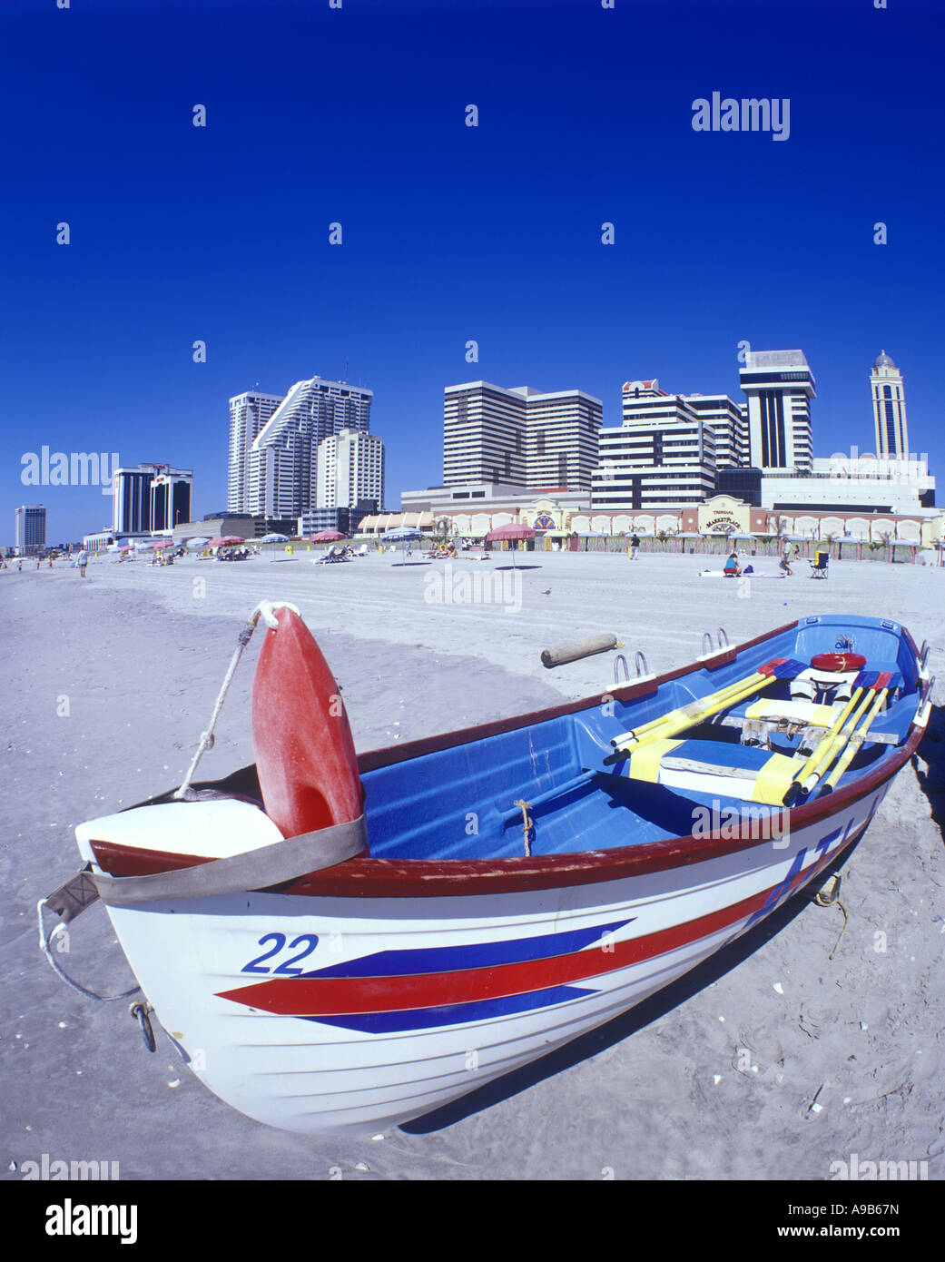 Lifeguard boat beach atlantic city hi-res stock photography and images ...