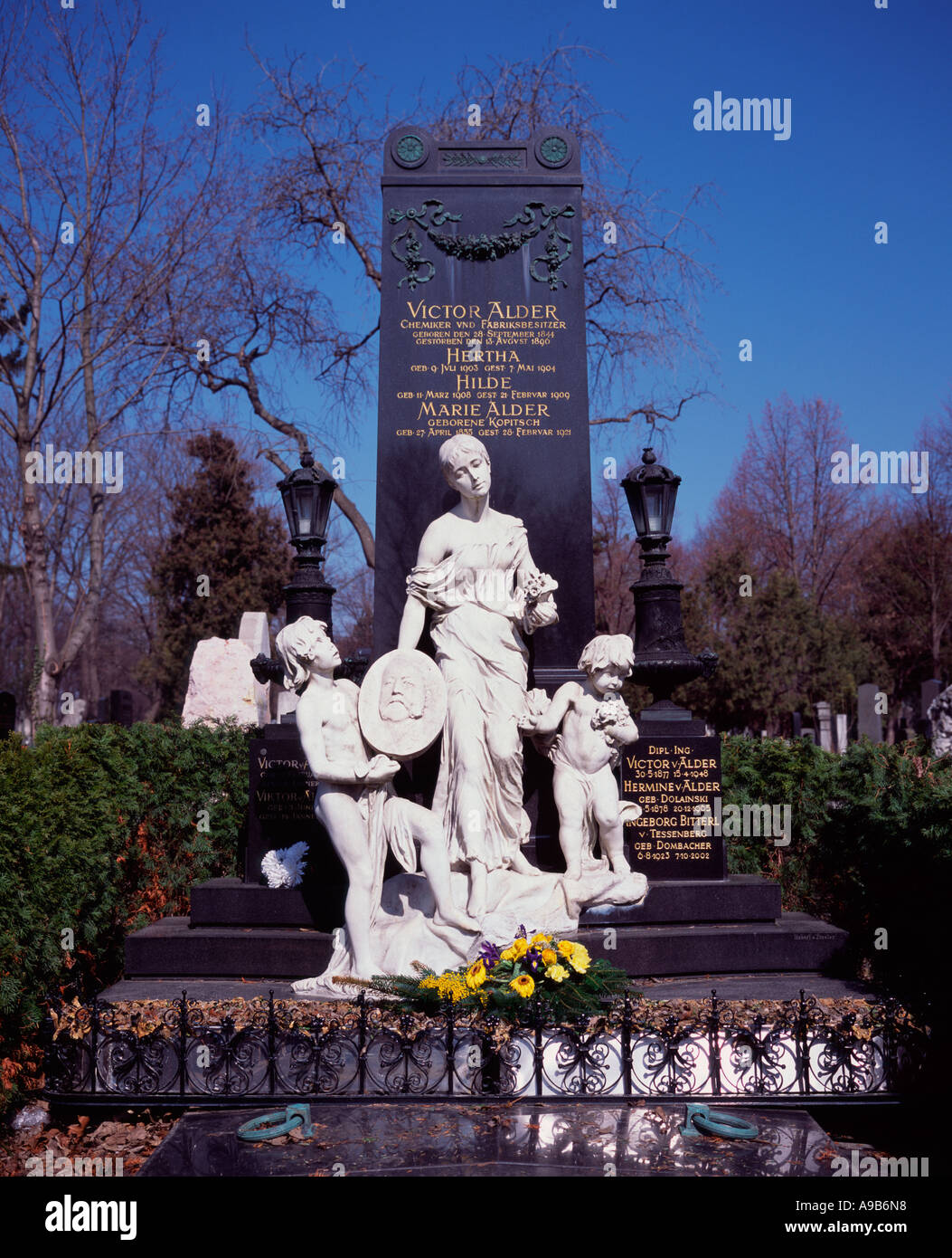Viennese central cemetery hi-res stock photography and images - Alamy