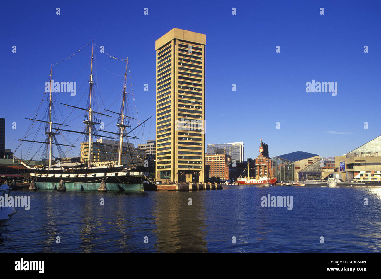 INNER HARBOR SKYLINE BALTIMORE MARYLAND USA Stock Photo - Alamy