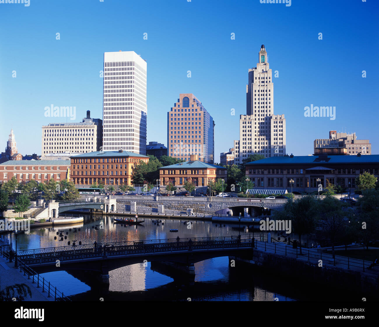 WATER PLACE PROVIDENCE SKYLINE RHODE ISLAND USA Stock Photo - Alamy