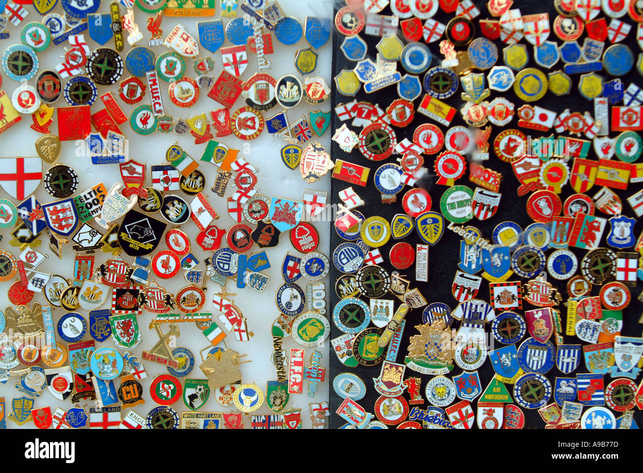 Soccer football pin badges hi-res stock photography and images - Alamy