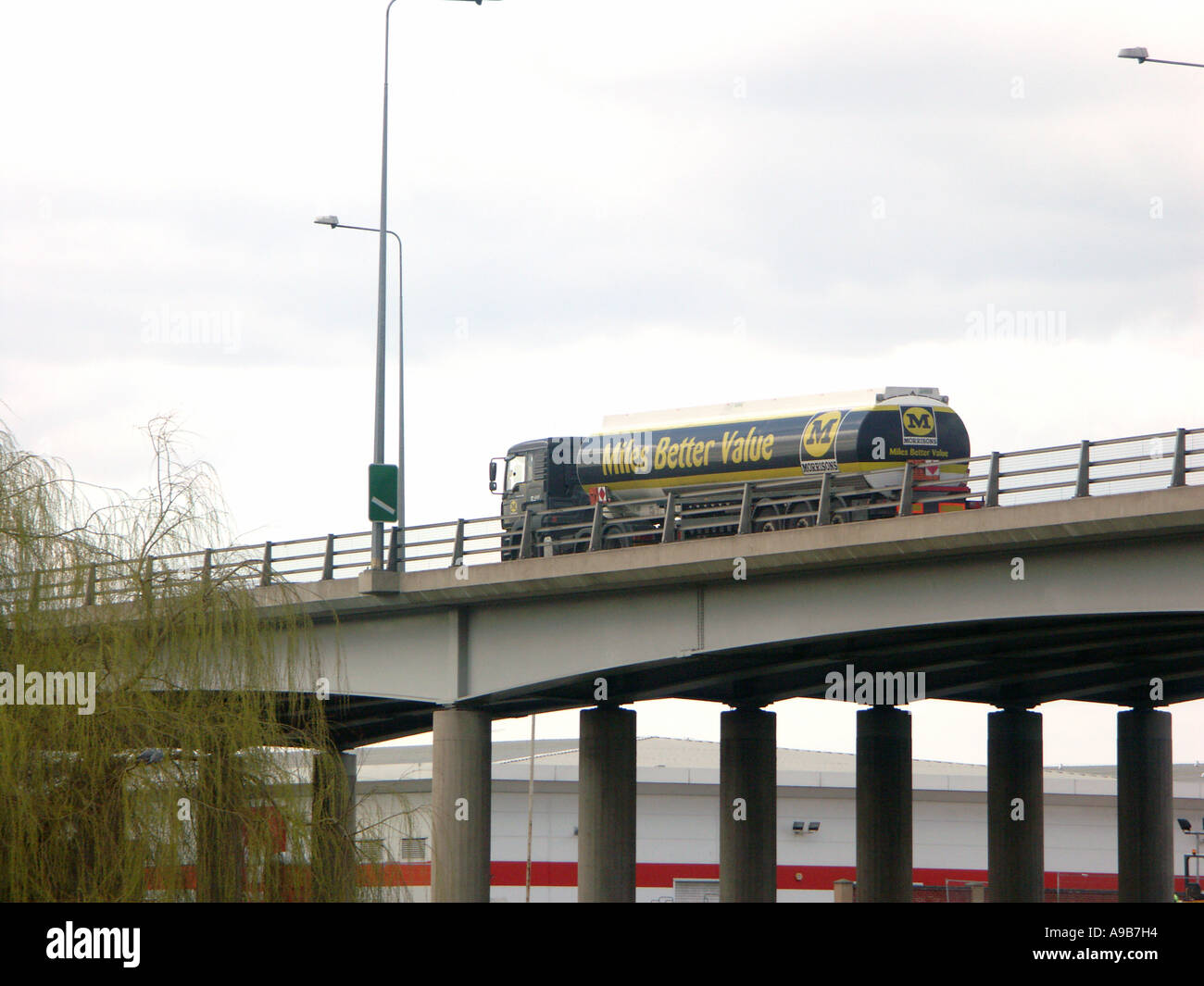 Morrisons fuel tanker hi-res stock photography and images - Alamy