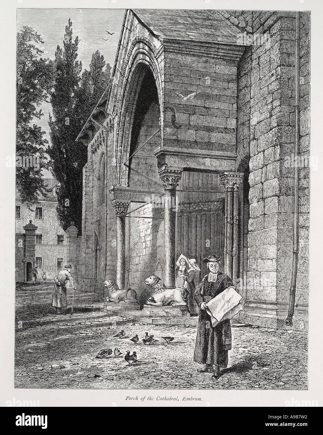 Notre Dame du Réal cathedral Embrun Provence France Europe French town ...