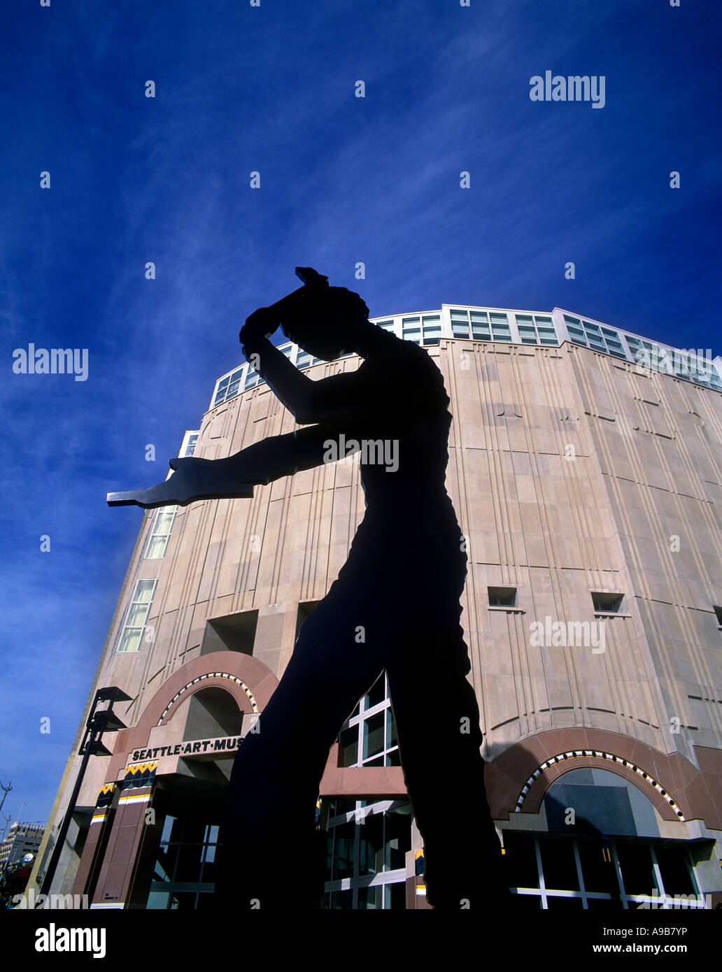 BOROFSKY HAMMERING MAN SCULPTURE SEATTLE ART MUSEUM SEATTLE WASHINGTON ...