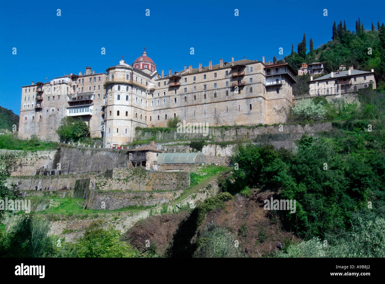 Zografos zografou zograf zografski manastir hi-res stock photography ...