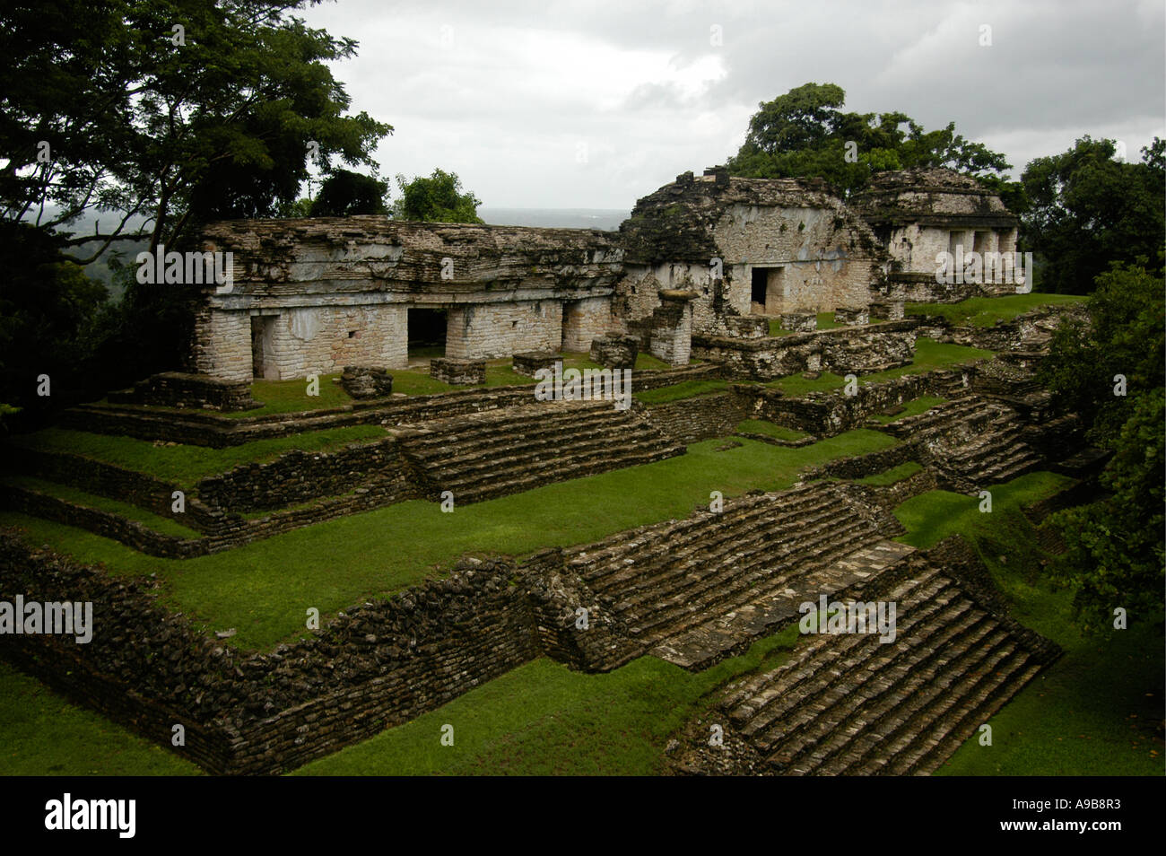 A general view of the Mayan ruins of Palenque in Mexico Stock Photo - Alamy